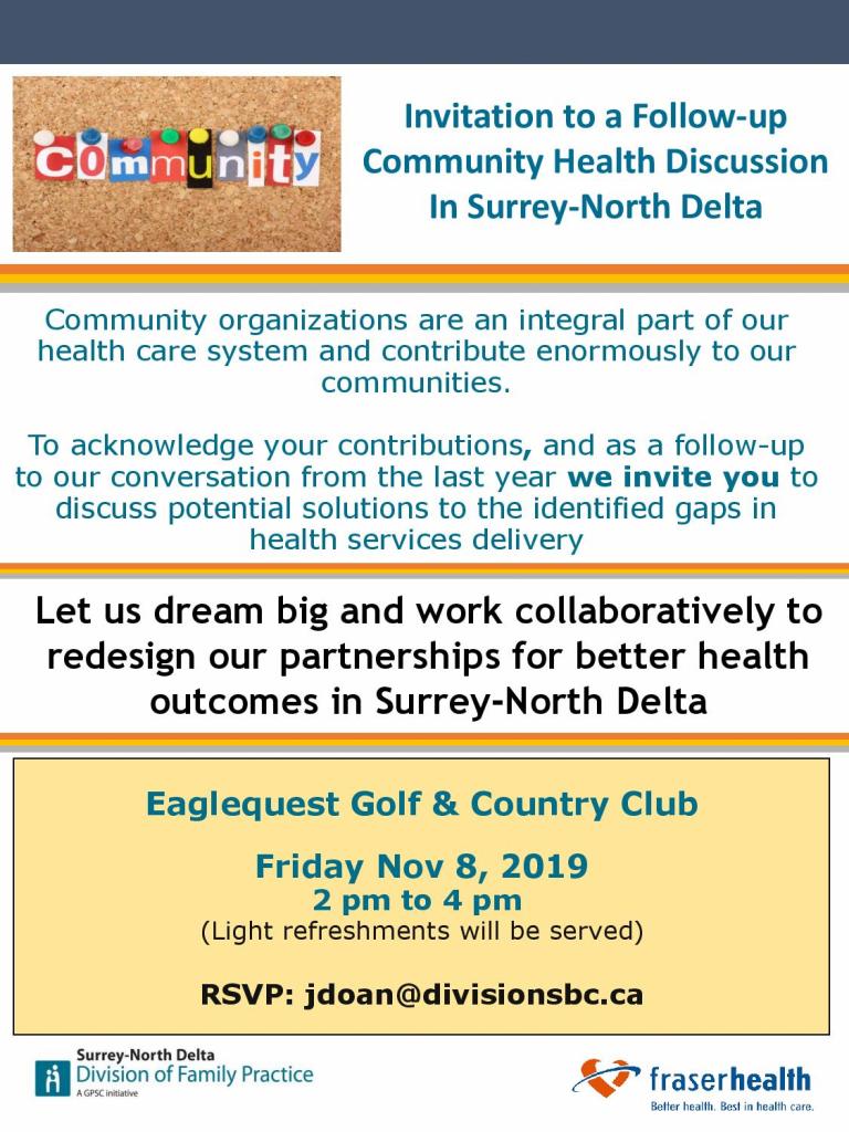 In Discussion: Community Health | Divisions of Family Practice